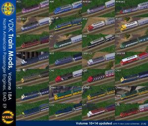 SC4D LEX Legacy - BSC VDK Train Mods Vol18 North American and EMD-E9 ...